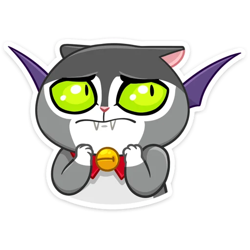 Vamp Cat WhatsApp Stickers - Stickers Cloud